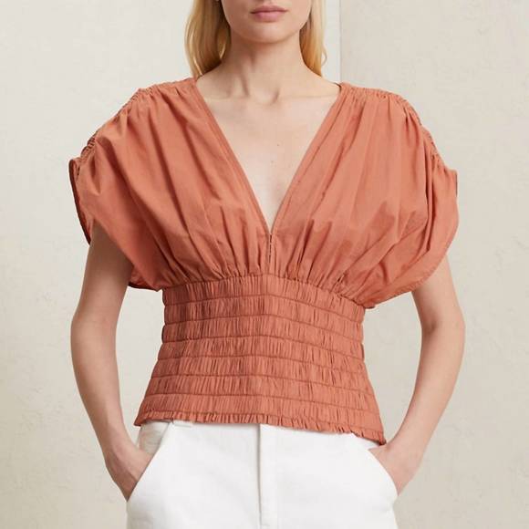 A.L.C. | Tops | New Alc Luna Top In Rust | Poshmark